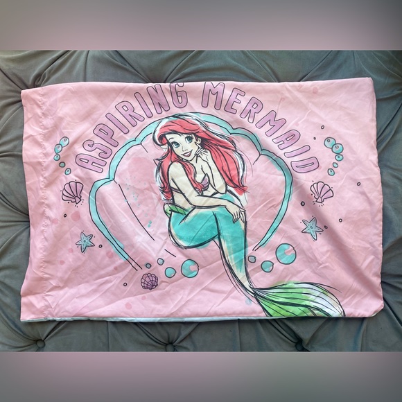 Disney | Bedding | Disney Princess Little Mermaid Standard Double Side ...